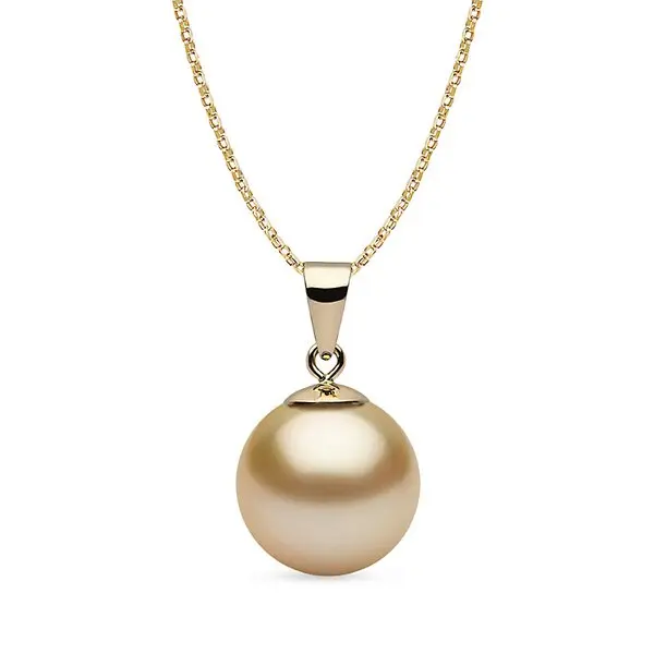 Yoko London 18ct Yellow-gold And Golden Pearl Pendant Necklace - Yellow Gold
