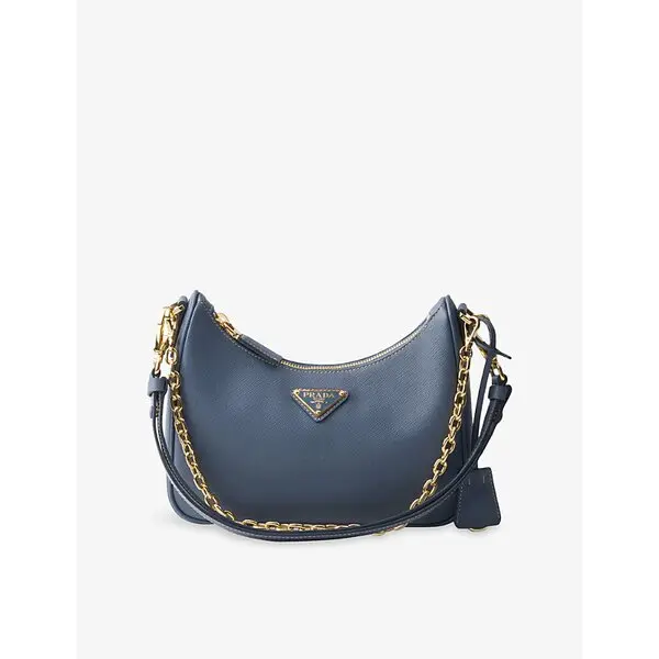 Prada Re-edition 2005 Leather Cross-body Bag - Blue