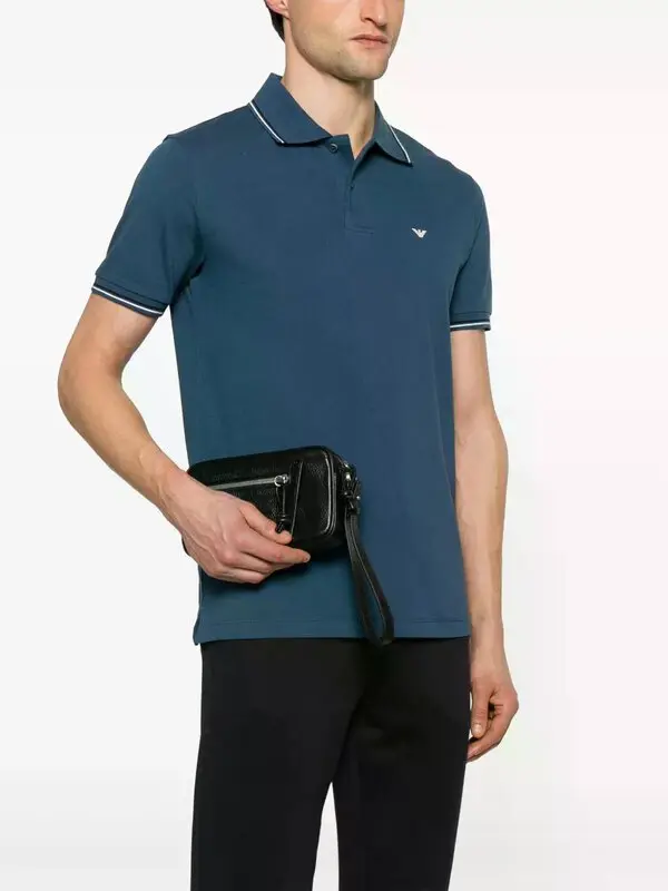 Emporio Armani Leather Clutch Bag
