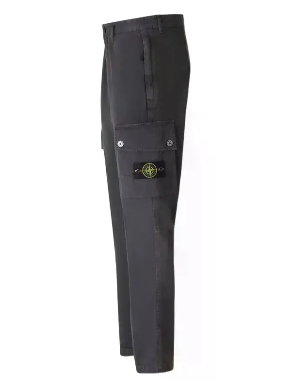 Stone Island Twill Tapered Trousers - Grey