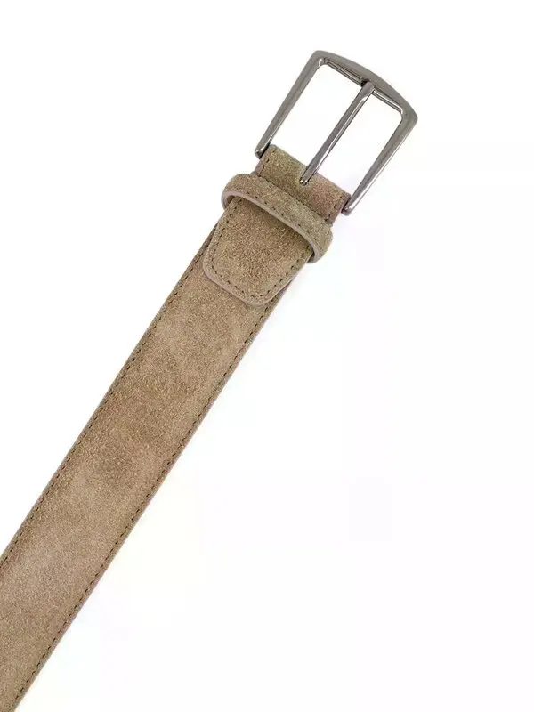 AURELIEN Suede Leather Belt - Neutrals