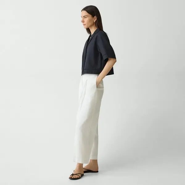 Theory Deep Pleat City Twill Pant