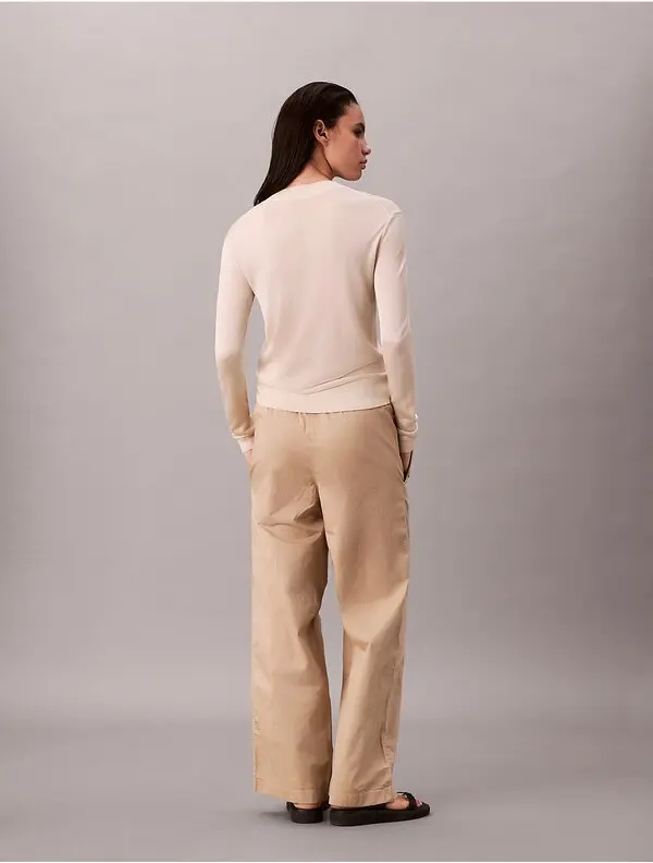 Calvin Klein Cotton Cargo Pants - Oxford Tan