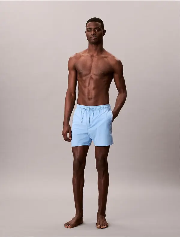 Calvin Klein Core Solid Swim Shorts - Gulf Blue