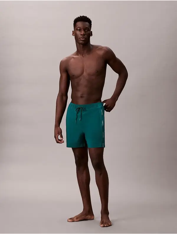 Calvin Klein Core Solid Swim Shorts - Turf