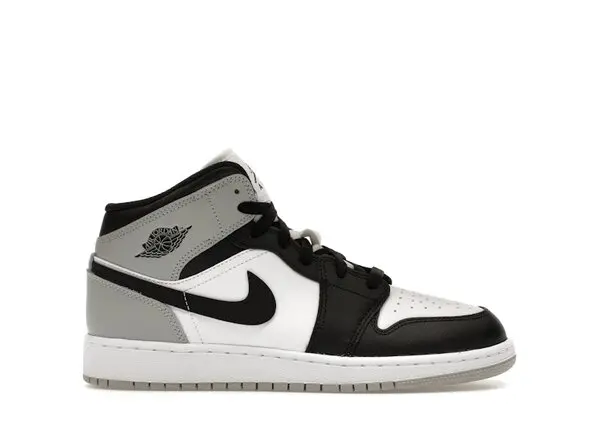 JORDAN 1 Mid Barons - White/light Smoke Grey/black