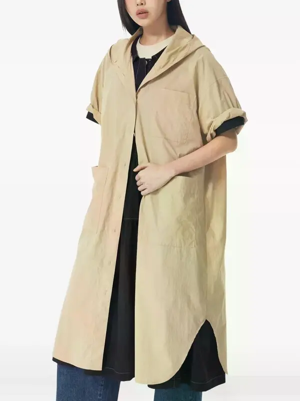 STUDIO TOMBOY Hooded Utility Raincoat - Brown