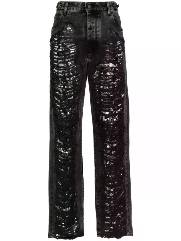 DARKPARK Karen Distressed Tapered Jeans