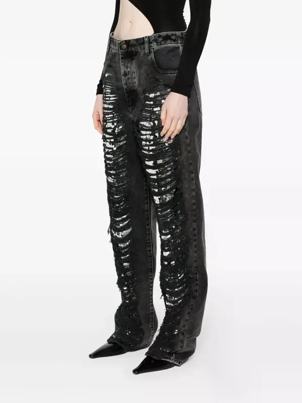 DARKPARK Karen Distressed Tapered Jeans