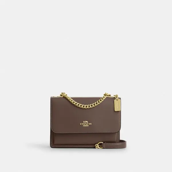 COACH® Mini Klare Crossbody Bag - Calf Leather/gold/dark Stone