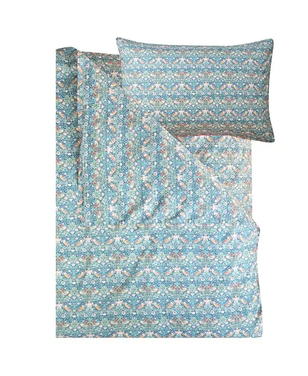 COCO & WOLF Liberty Fabric Print Duvet Set - Strawberry Thief