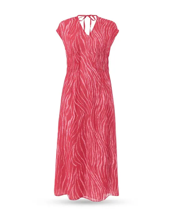 Whistles Zebra Texture Midi Dress