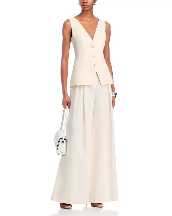 Veronica Beard Avalina Sleeveless V-neck Vest