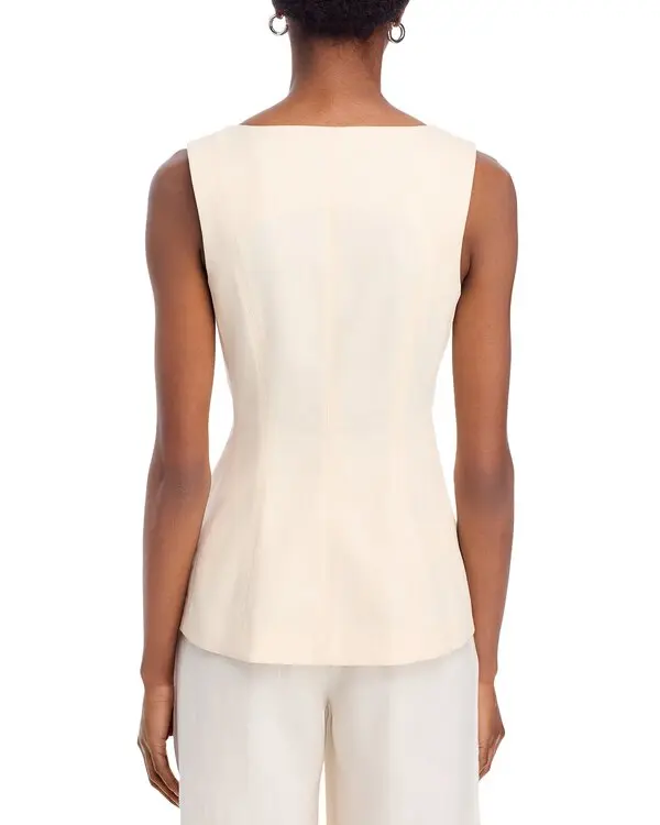 Veronica Beard Avalina Sleeveless V-neck Vest