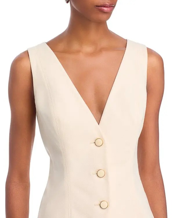 Veronica Beard Avalina Sleeveless V-neck Vest