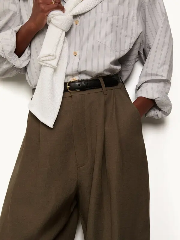 JAMIE HALLER Big Pleat Trouser
