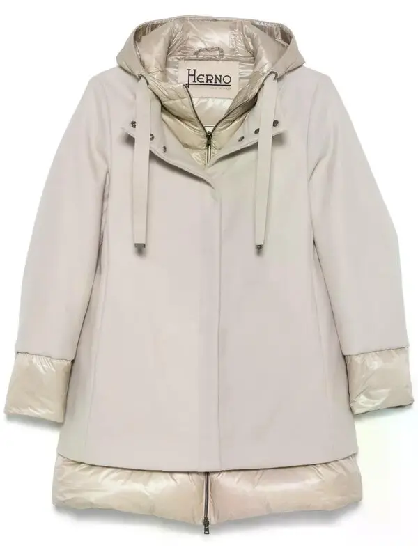 Herno A-line Lightweight Coat - Neutrals