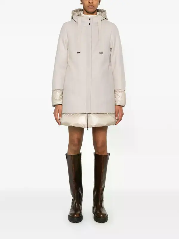 Herno A-line Lightweight Coat - Neutrals
