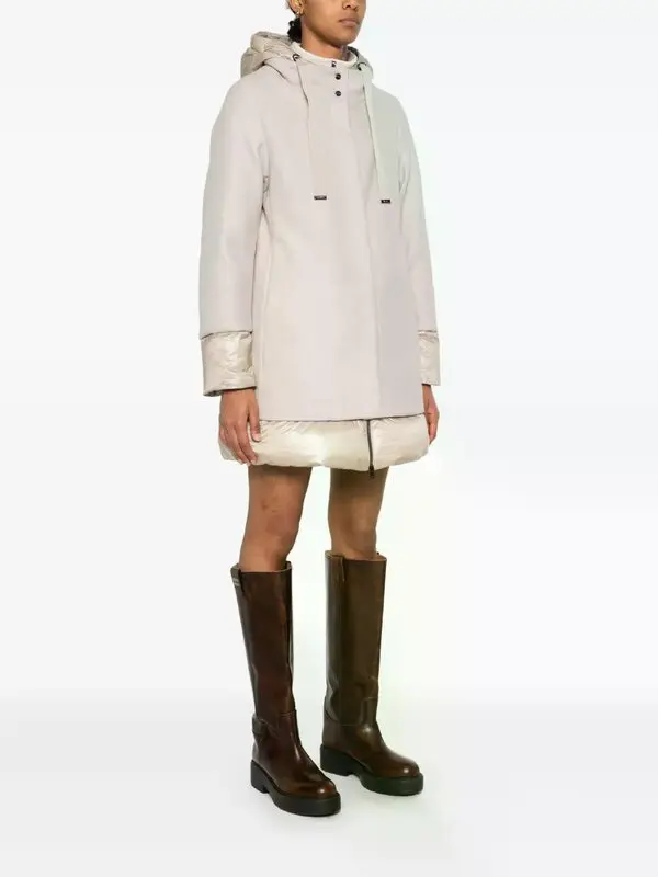 Herno A-line Lightweight Coat - Neutrals