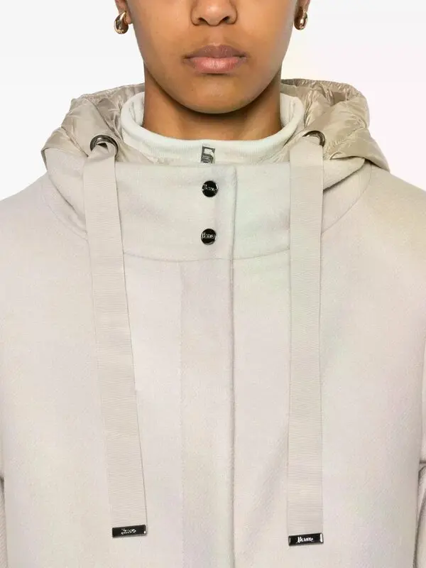 Herno A-line Lightweight Coat - Neutrals