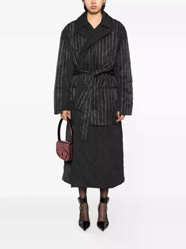 JEAN PAUL GAULTIER Striped Padded Coat