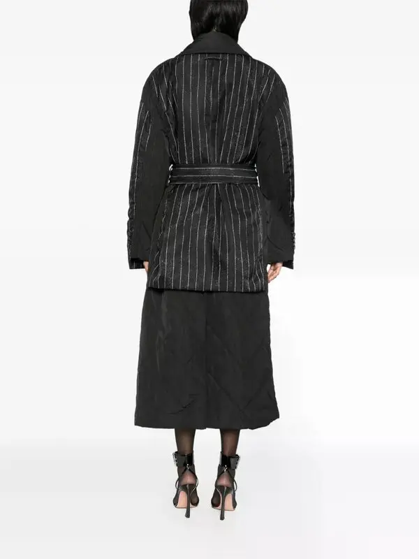 JEAN PAUL GAULTIER Striped Padded Coat