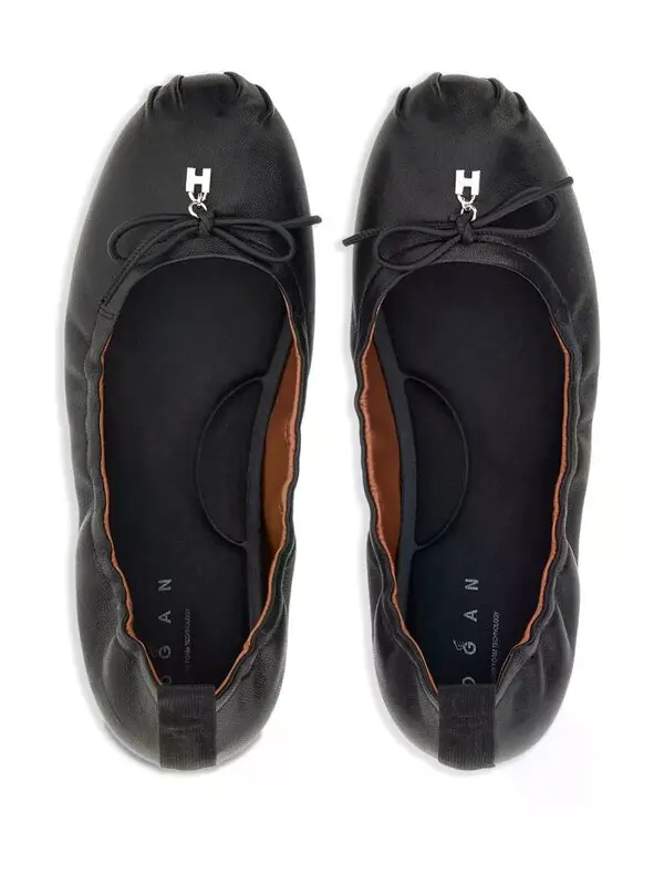 Hogan Ballerina Flats - Black