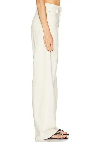 TOTEME High Waisted Wide Leg Jeans