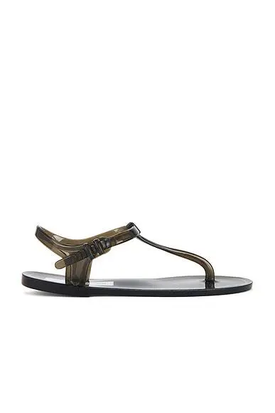 Christopher Esber Billi T-bar Flat Sandal - Black