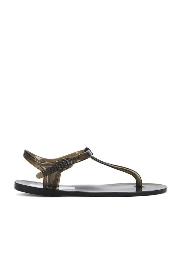 Christopher Esber Billi T-bar Flat Sandal - Black