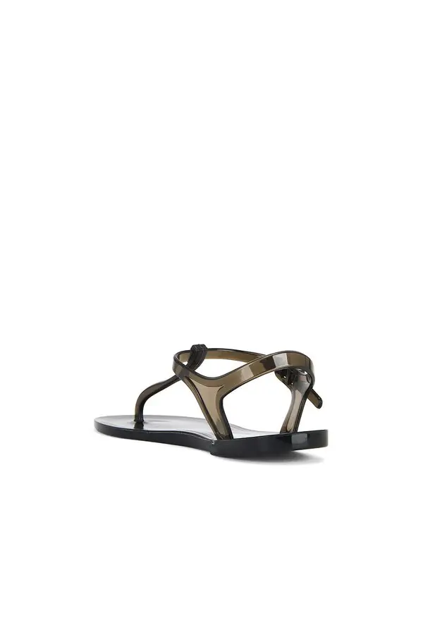 Christopher Esber Billi T-bar Flat Sandal - Black