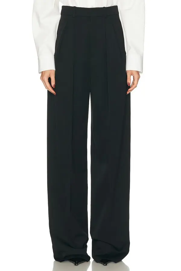Saint Laurent Straight Leg Trouser - Noir