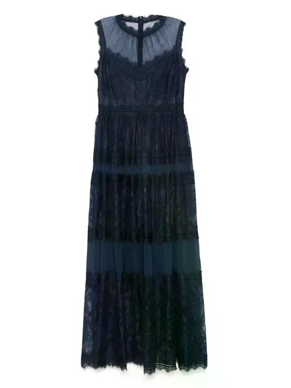 ERMANNO FIRENZE Lace Maxi Dress - Blue