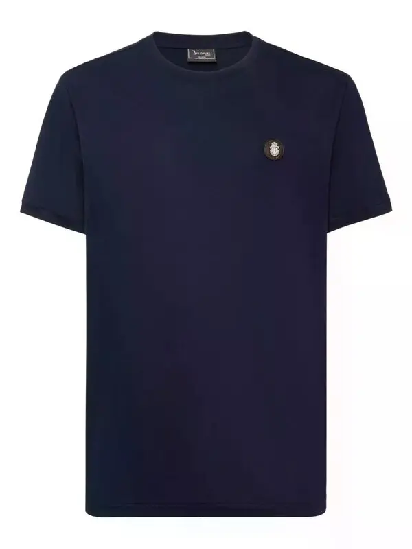 BILLIONAIRE Logo-plaque T-shirt - Blue