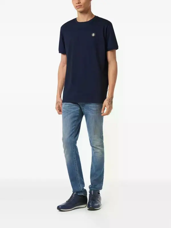 BILLIONAIRE Logo-plaque T-shirt - Blue