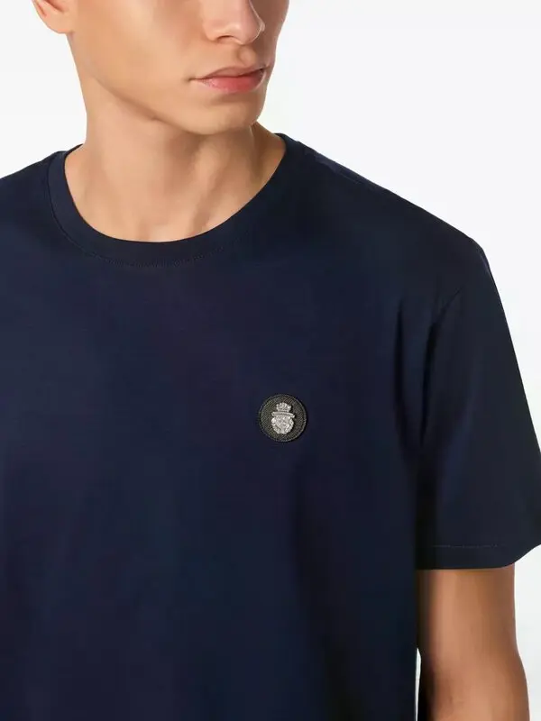 BILLIONAIRE Logo-plaque T-shirt - Blue