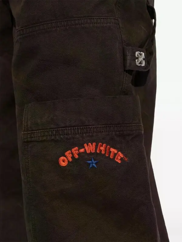 Off-White Logo-embroidered Cargo Pants
