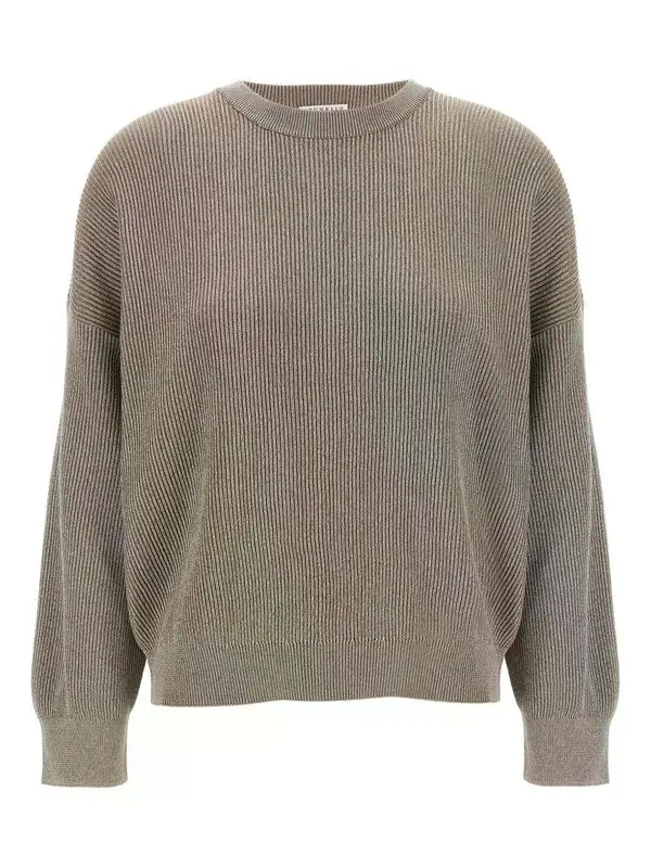 Brunello Cucinelli Ribbed-knit Crew Neck Sweater