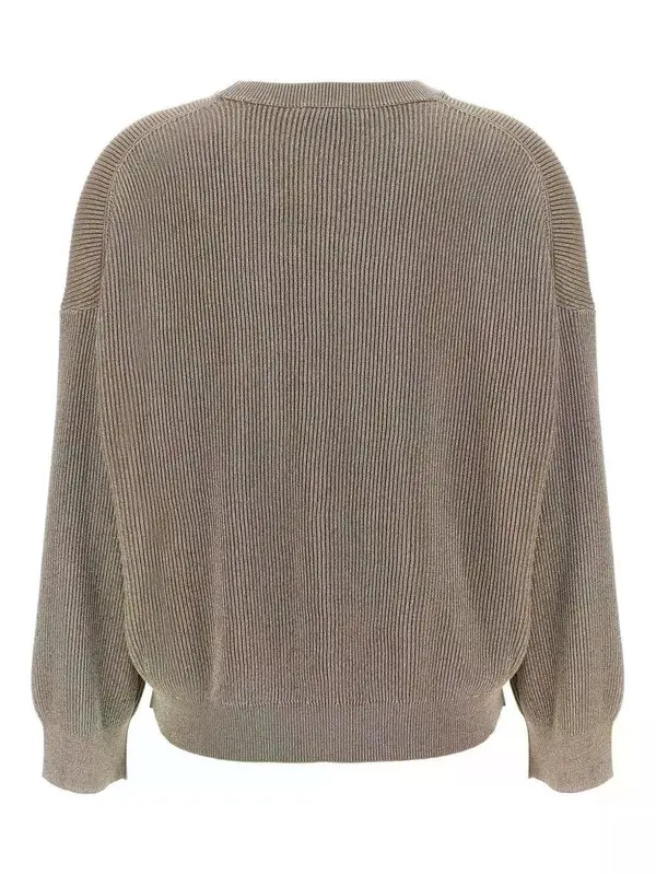 Brunello Cucinelli Ribbed-knit Crew Neck Sweater