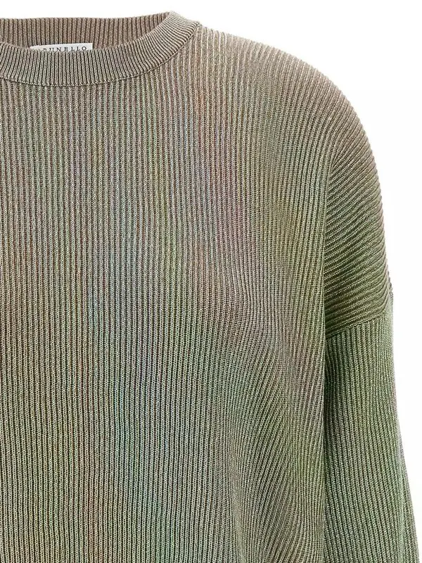 Brunello Cucinelli Ribbed-knit Crew Neck Sweater