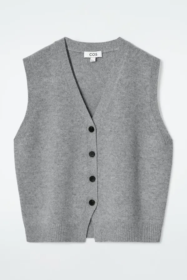 Cos V-neck Merino Wool Vest