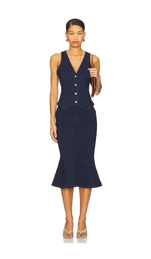 Superdown Darlah Denim Vest Top