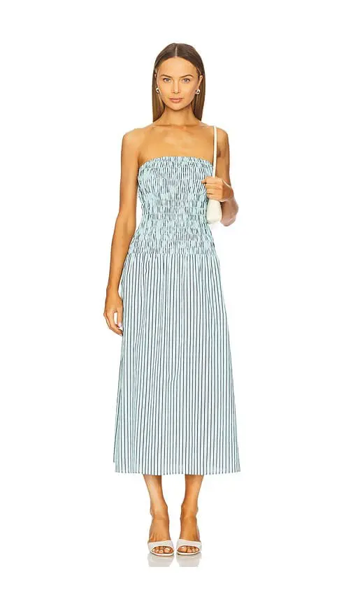 Lna Kapaia Strapless Dress - Teal