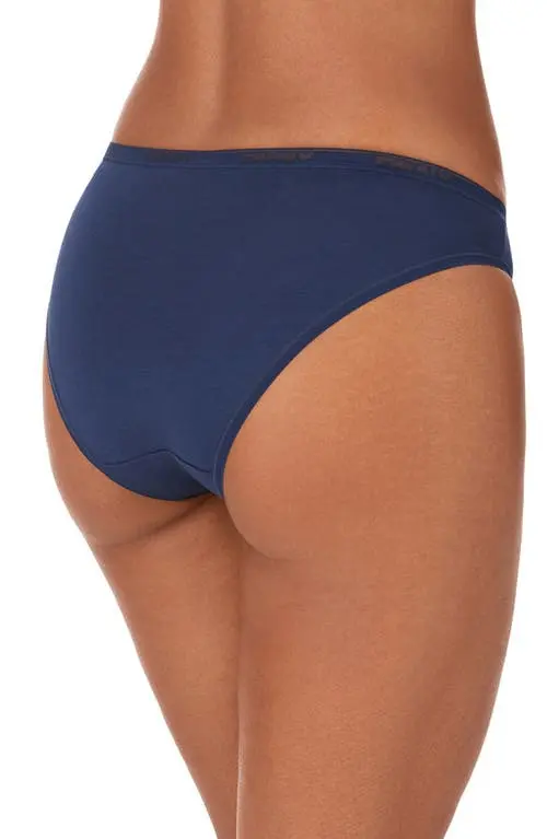 Dkny Stretch Cotton Blend Low-rise Bikini - Naval Academy