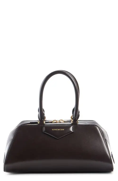 Givenchy Small Antigona Leather East/west Satchel - Chocolate