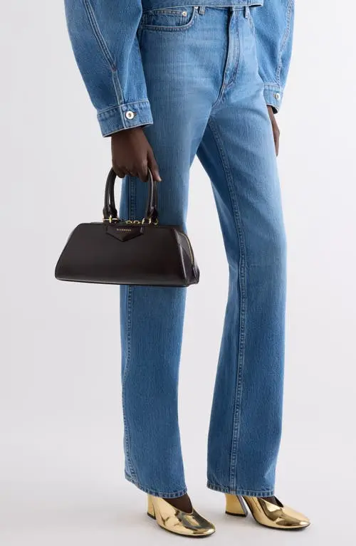 Givenchy Small Antigona Leather East/west Satchel - Chocolate