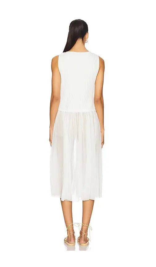 Free People Twice As Nice" Maxi Top With Chiffon Trim