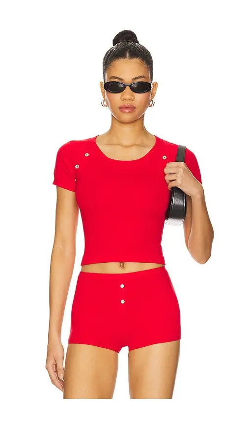 Frankies Bikinis Callum Cloud Knit Shirt