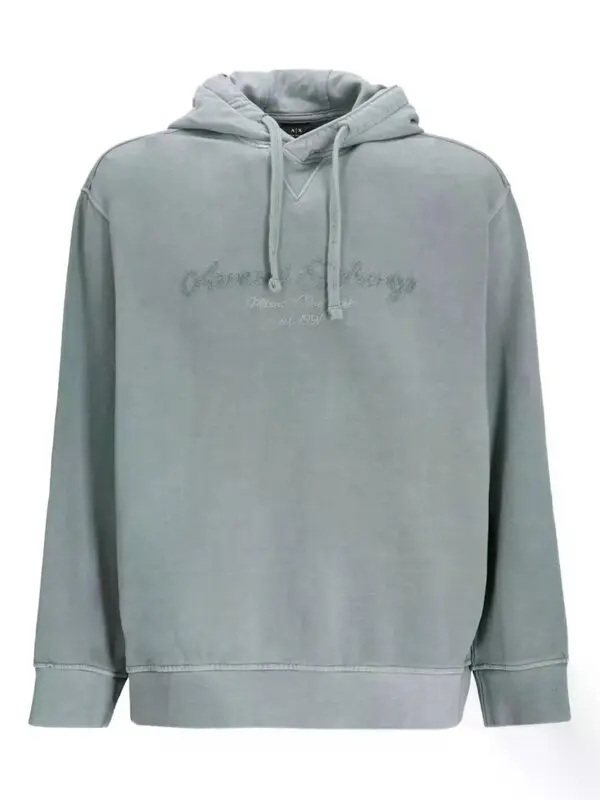 Armani Exchange Logo-embroidered Hoodie