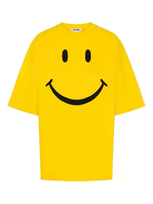 Moschino Organic Cotton Jersey T-shirt Smiley